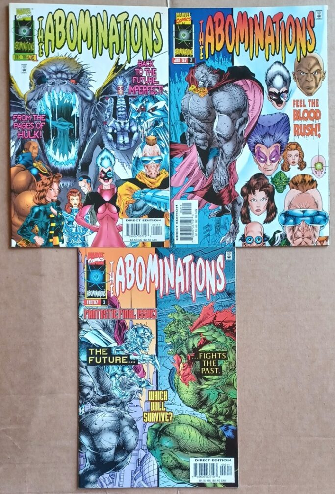 Abominations 1-3 Full Set - www.Comicbooksetsforsale.com