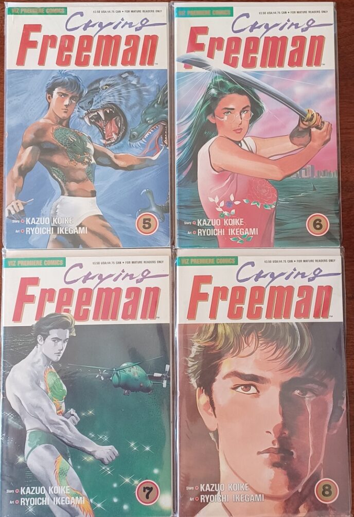 Crying Freeman Part 1 1-8 set - www.Comicbooksetsforsale.com